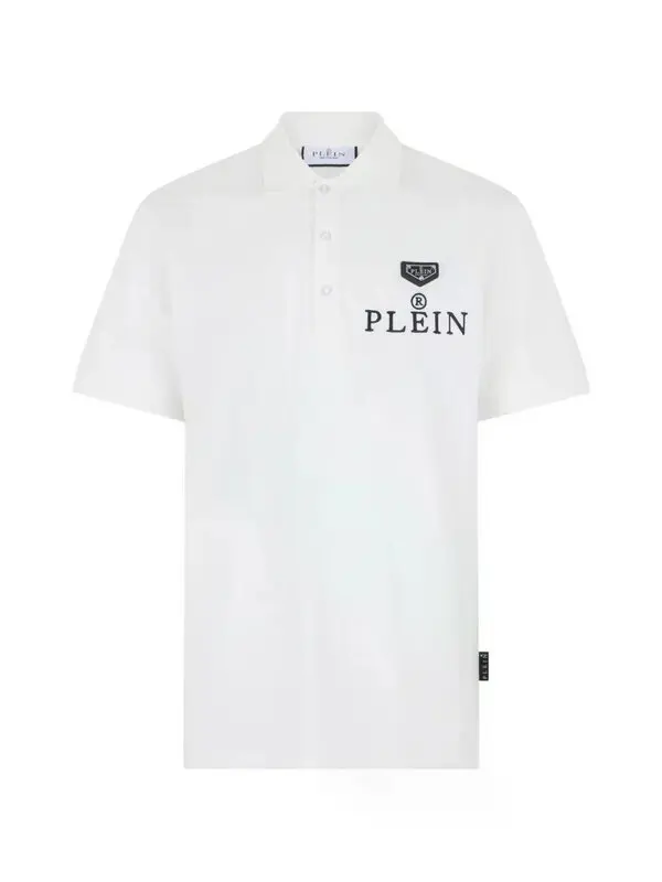 Philipp Plein Logo-embroidery Polo T-shirt - White