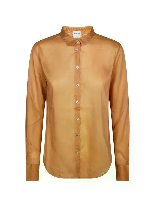 FORTE_FORTE Cotton-silk Shirt - Brown