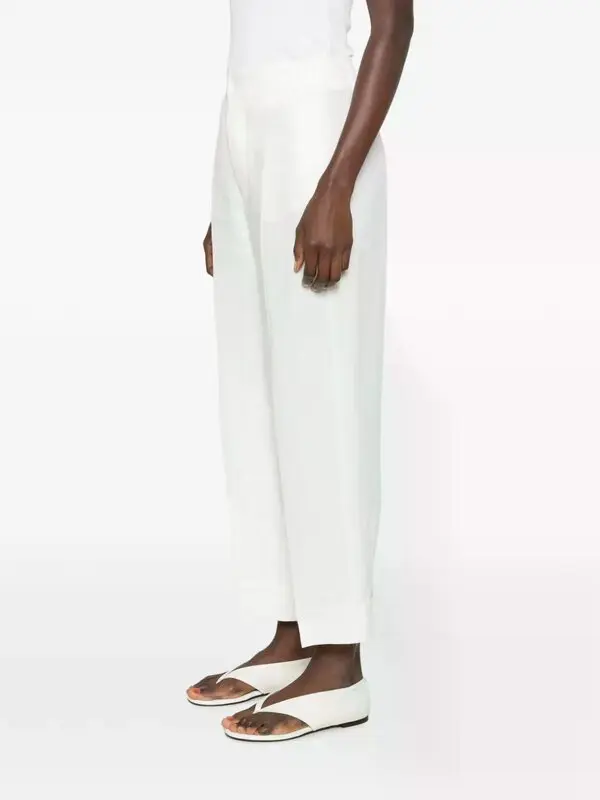 Max Mara Pressed-crease Turned-up Trousers