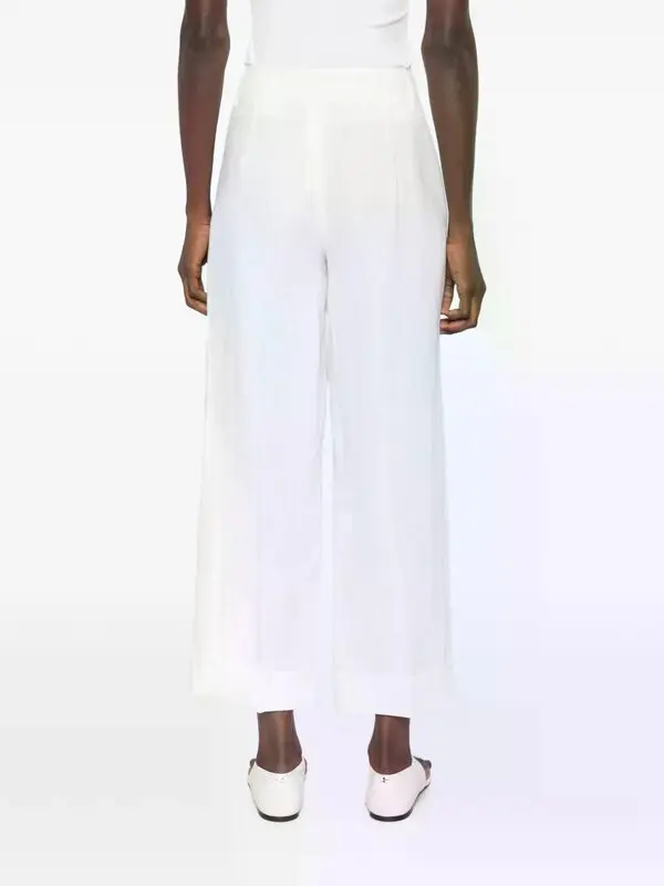 Max Mara Pressed-crease Turned-up Trousers