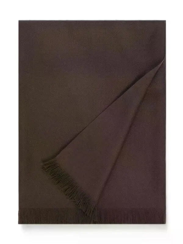 Eric Bompard Fringed Cashmere Scarf