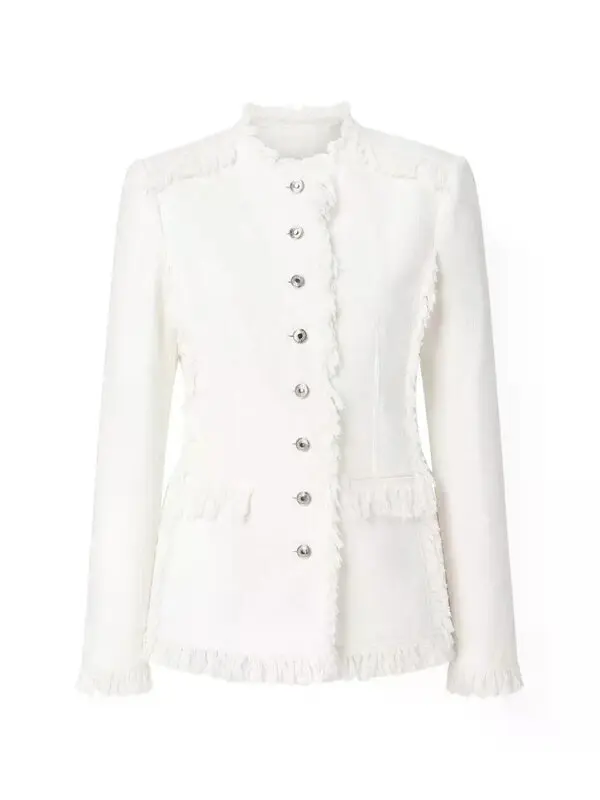 MSGM Frayed-edge Denim Jacket