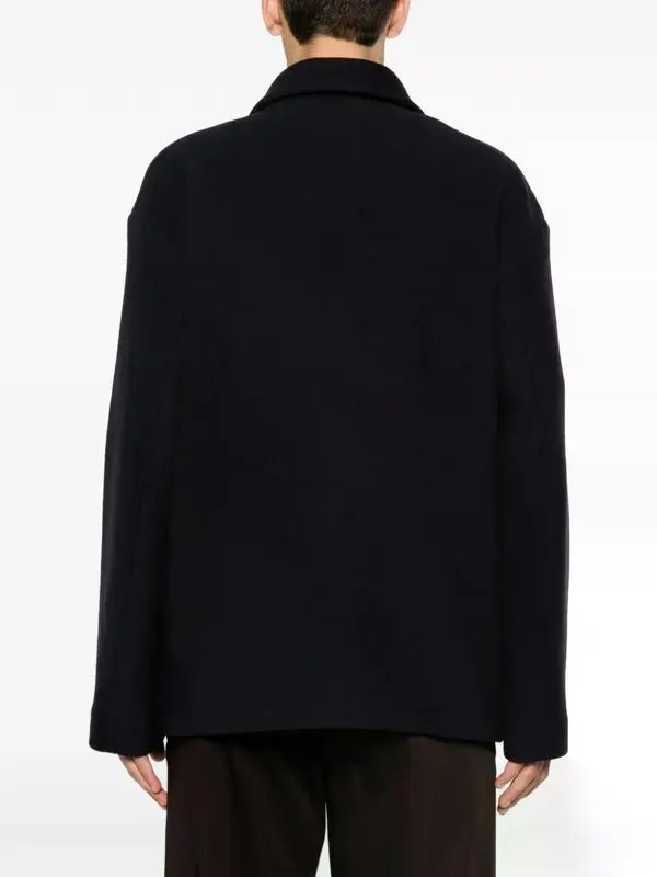 Sandro Button-fastening Wing-collar Jacket