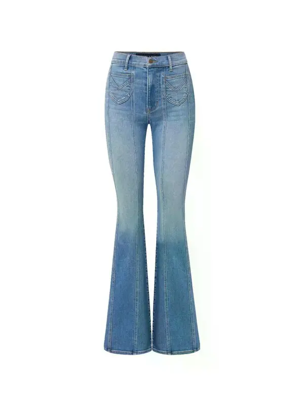 Veronica Beard Beverly Panelled Flared Jeans - Blue