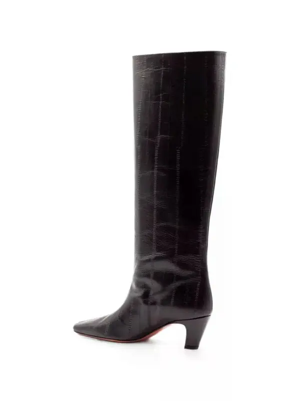 CASTAGNA Debby Textured Knee-high Boots - Black
