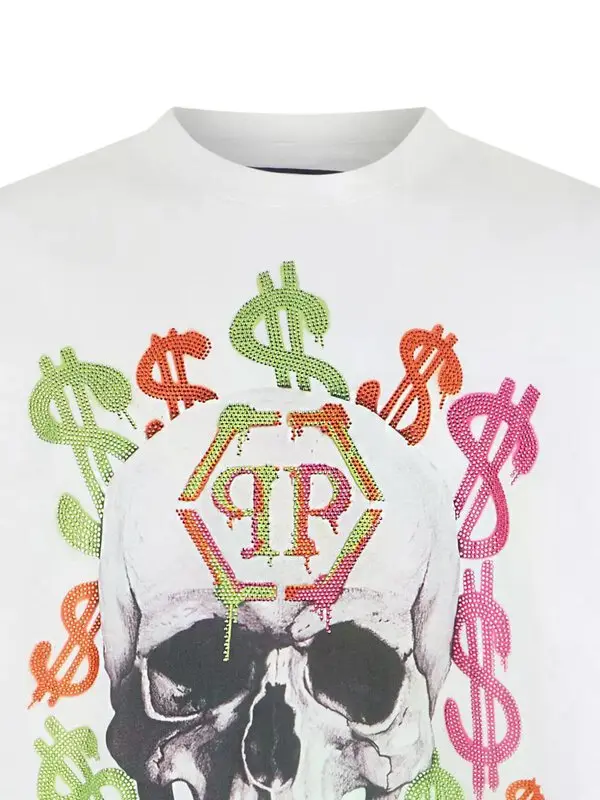Philipp Plein Jersey T-shirt Dollar Spray