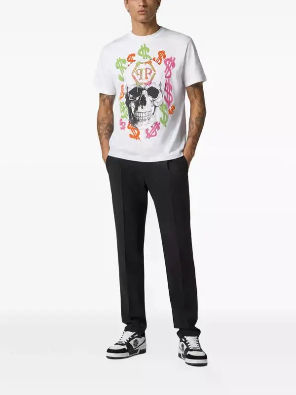 Philipp Plein Jersey T-shirt Dollar Spray