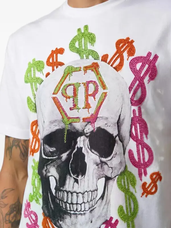 Philipp Plein Jersey T-shirt Dollar Spray