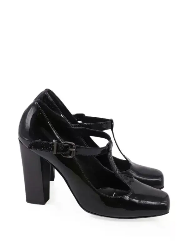 Fendi Square Toe Mary Jane Pumps - Black