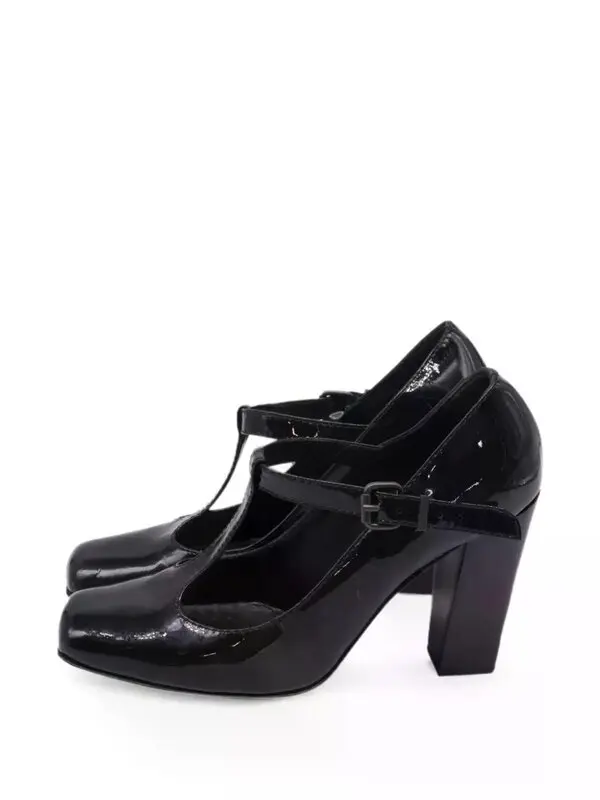 Fendi Square Toe Mary Jane Pumps With T-bar Strap