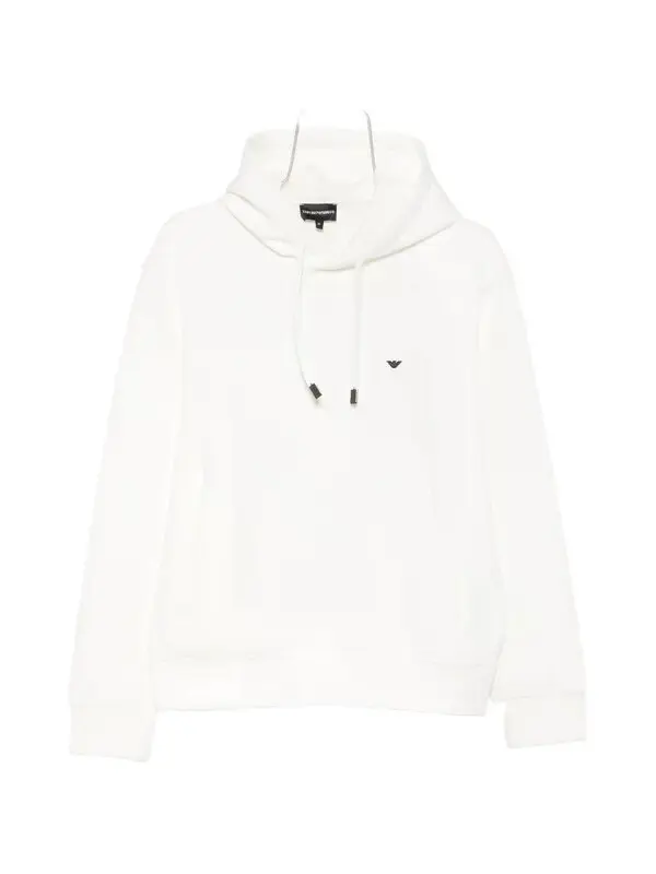 Emporio Armani Logo-patch Drawstring Hoodie