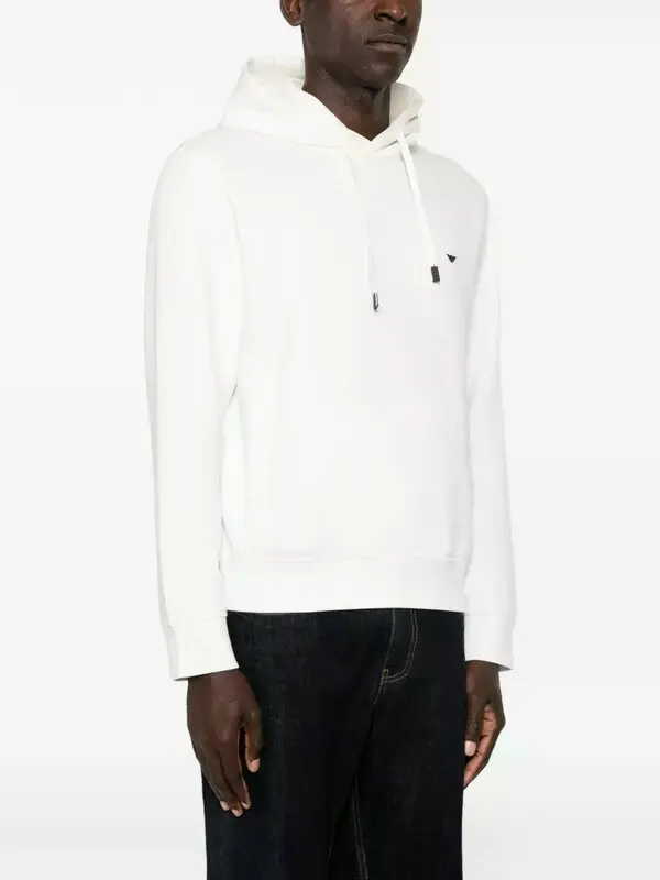 Emporio Armani Logo-patch Drawstring Hoodie