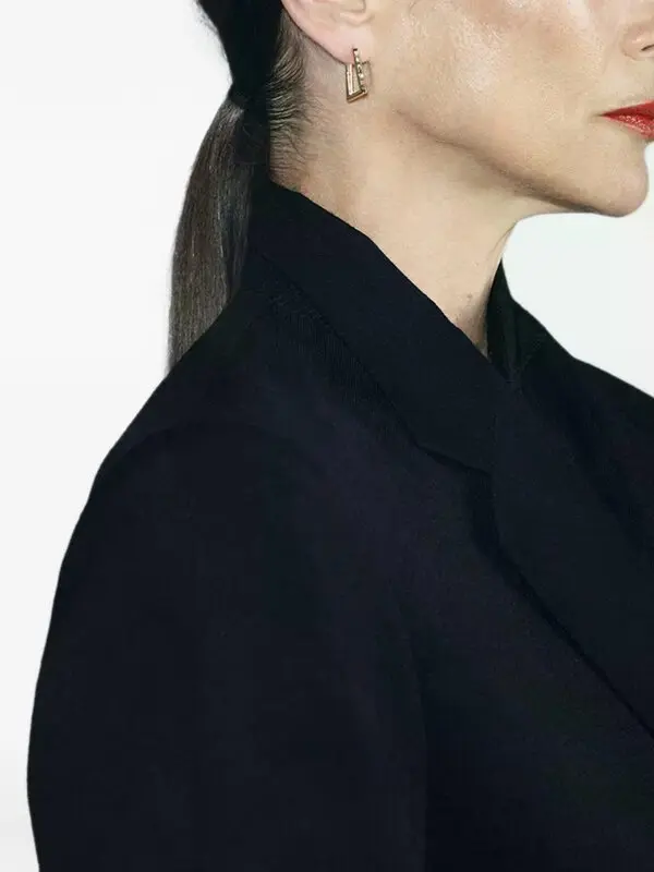 AZLEE Forma Diamond Hoop Earrings - Gold