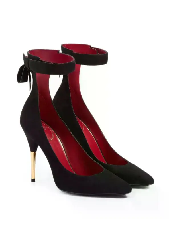 Valentino Garavani Fatale Suede Pumps 105mm - Black