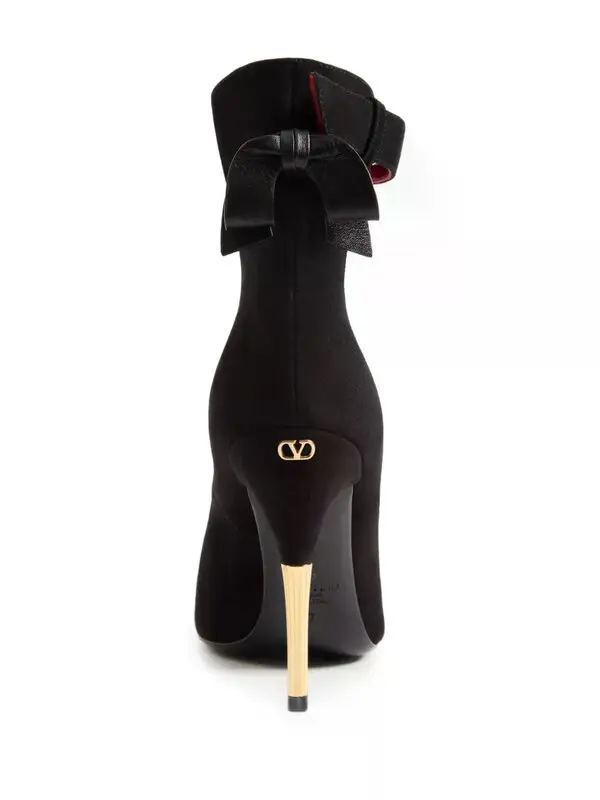 Valentino Garavani Fatale Suede Pumps 105mm - Black