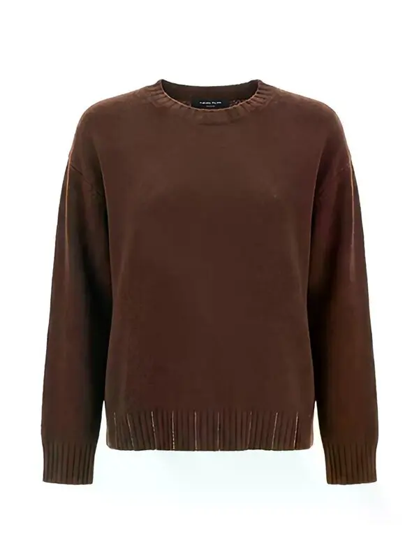 Fabiana Filippi Bead-embellished Knitted Sweater - Brown