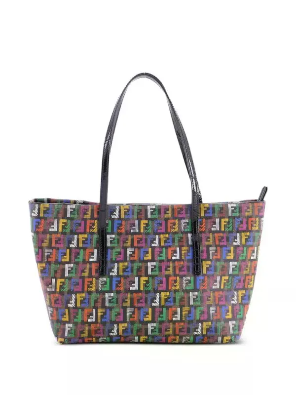 Fendi Roll Zucchino Coated Canvas Small Tote Bag