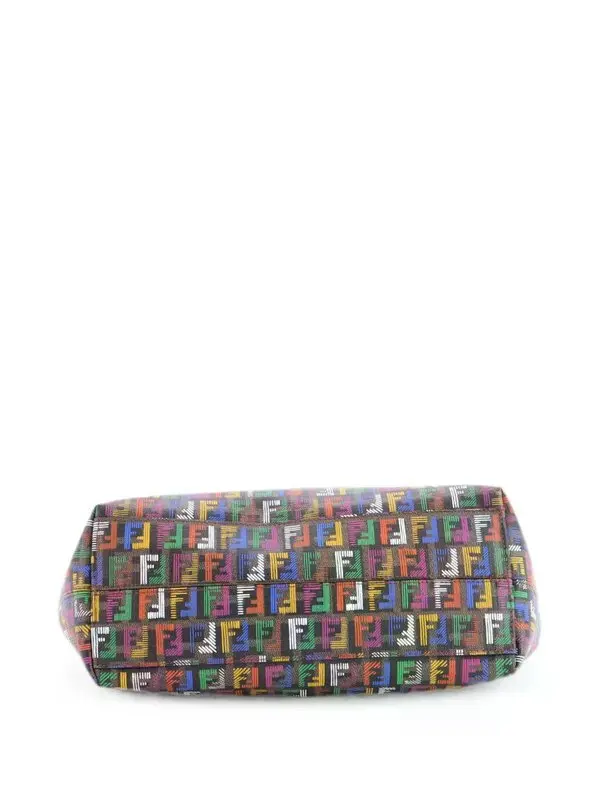Fendi Roll Zucchino Coated Canvas Small Tote Bag