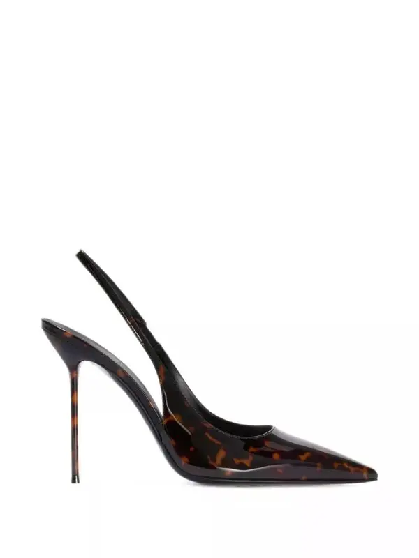 Paris Texas Tortoiseshell-effect Slingback Pumps - Brown