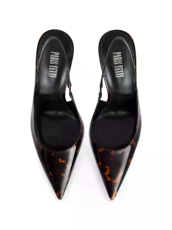 Paris Texas Tortoiseshell-effect Slingback Pumps