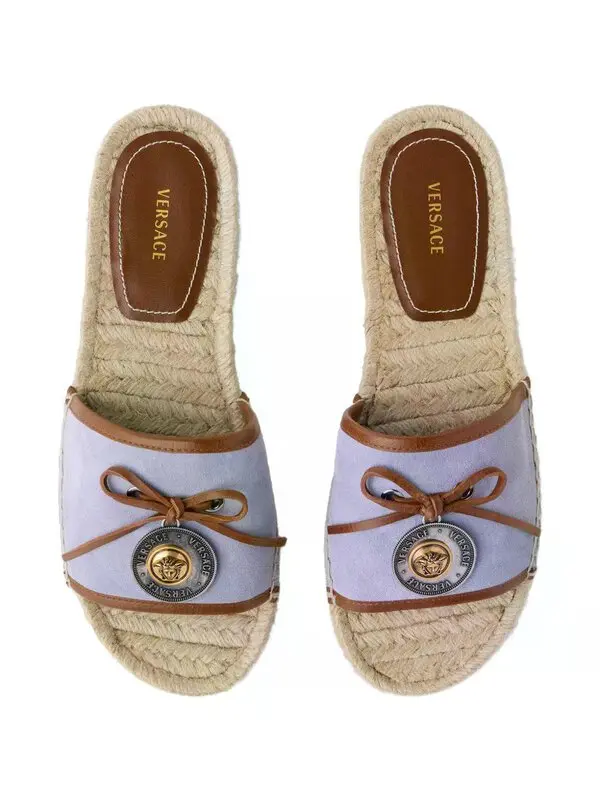 Versace Medusa Charm Bow Detail Espadrilles