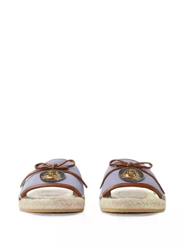 Versace Medusa Charm Bow Detail Espadrilles