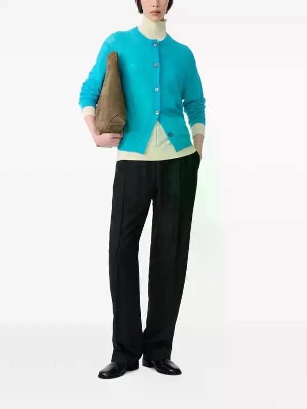 Studio Nicholson Callen Brushed Effect Cardigan - Blue