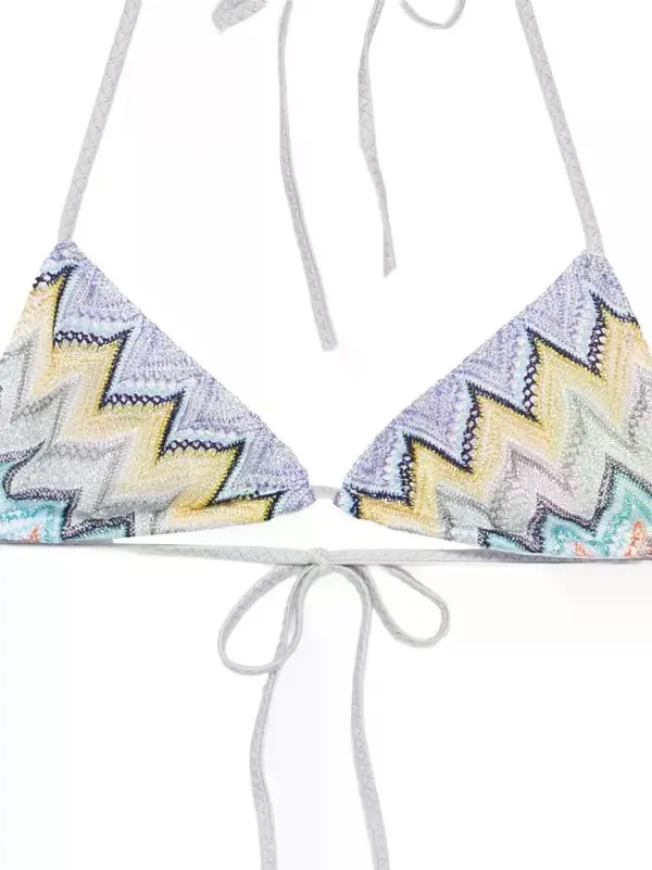 Missoni Zigzag Knit Triangle Bikini