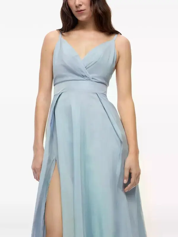 Pinko Wrap-style Side-slit Maxi Dress