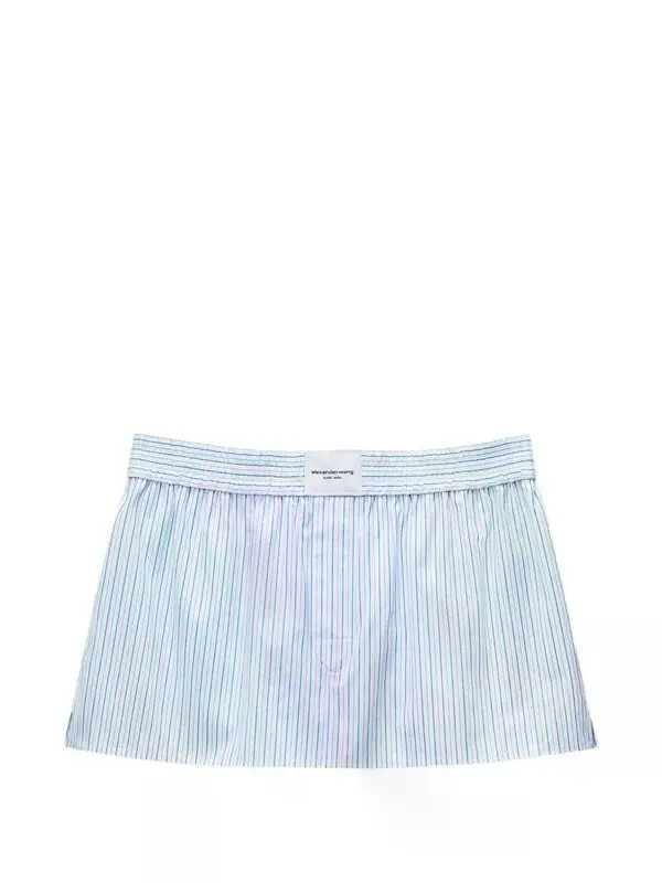 Alexander Wang Striped Boxer Skort - White