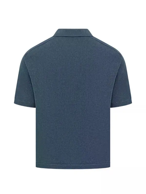 AROVESCIO Short-sleeved Chest-pocket Shirt