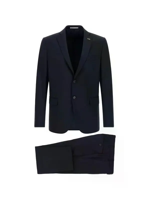 Pal Zileri Single-breasted Wool Suit - Blue