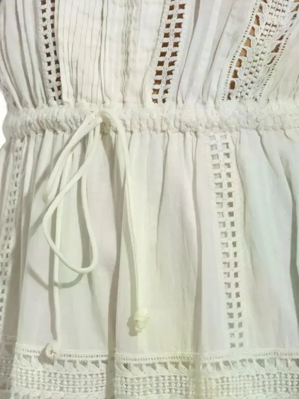 Ulla Johnson Isolde Lace-trimmed Tiered Midi Dress - White