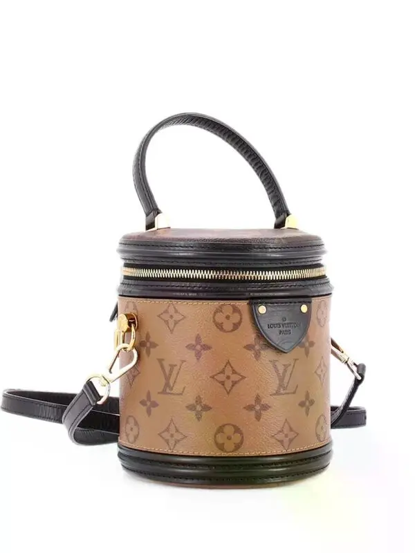 LOUIS VUITTON Cannes Handbag Reverse Monogram Canvas Satchel