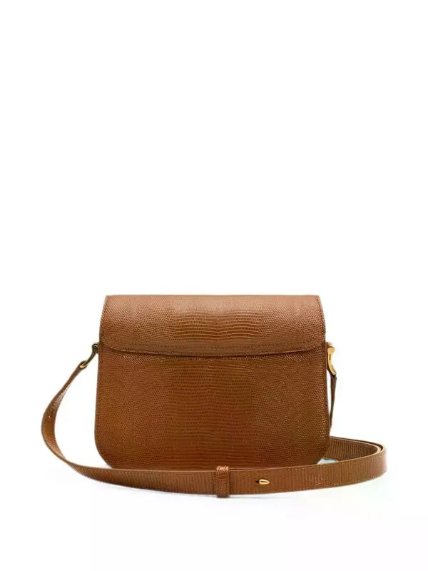 AMI Paris Lizard Embossed Cowhide Leather Paris Paris Bag