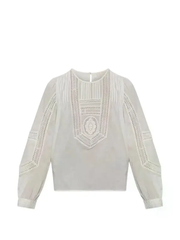 Ulla Johnson Marlowe Lace-trimmed Cotton Top - White