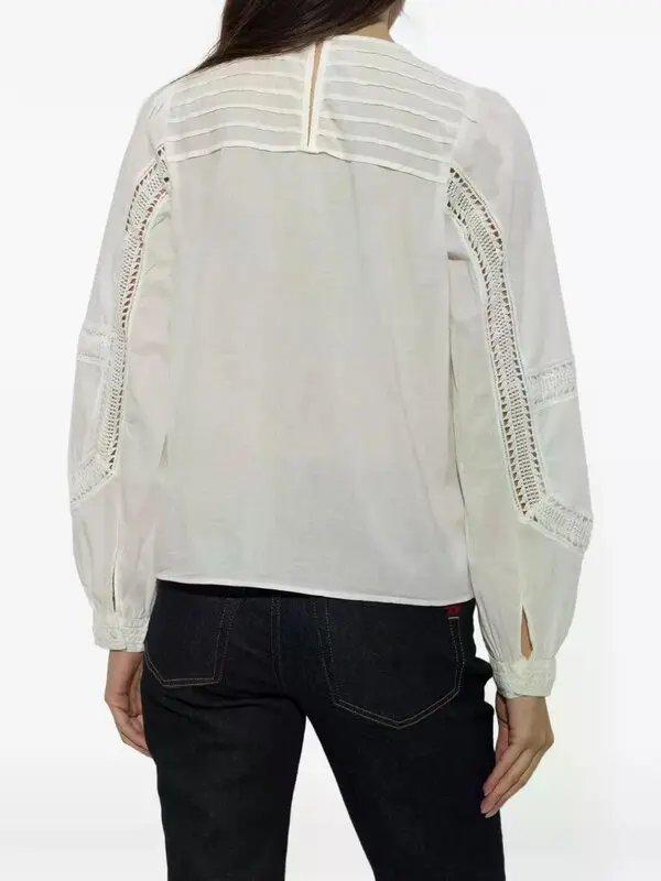 Ulla Johnson Marlowe Lace-trimmed Cotton Top - White