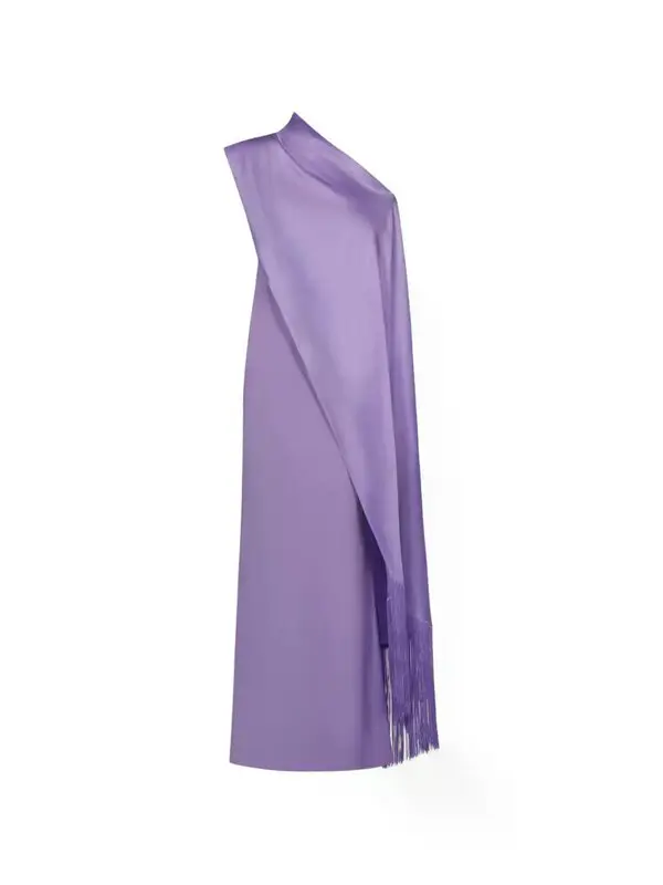 TALLER MARMO Berenson Fringe-trimmed Maxi Dress - Purple