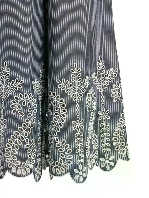 CHRISTY LYNN Carter Embroidered Wide-leg Trousers