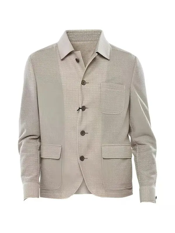 Corneliani Circle Cotton-knit Overshirt - Neutrals