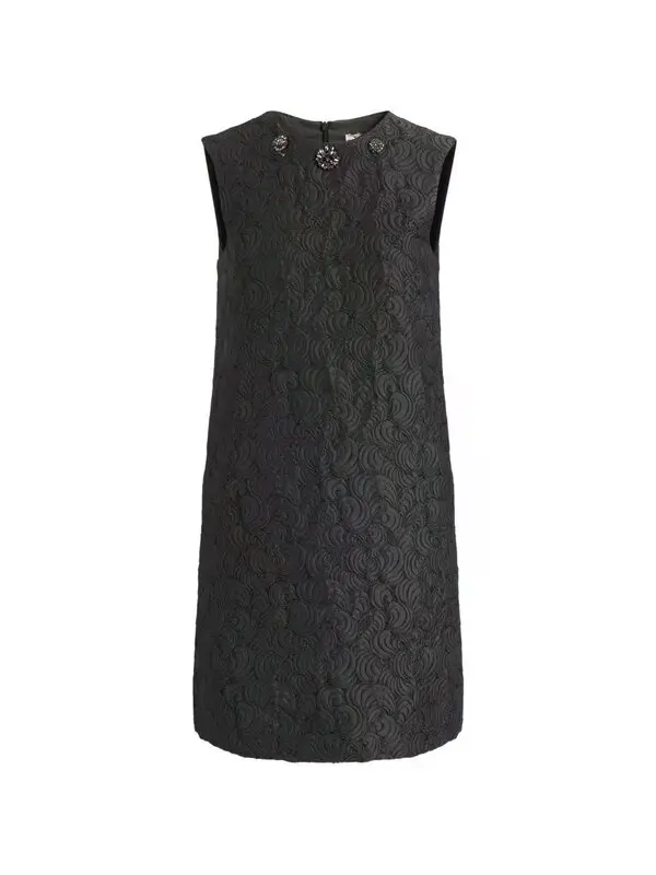 Max Mara Vicolo Crystal-embellished Mini Dress - Green