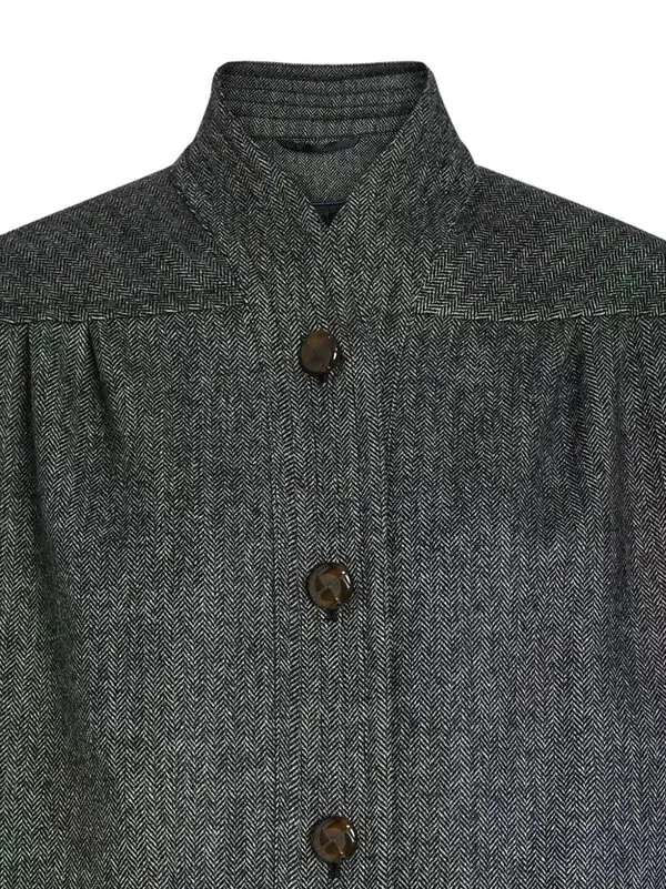 BLAZÉ MILANO Herringbone Smiley Pocket Jacket
