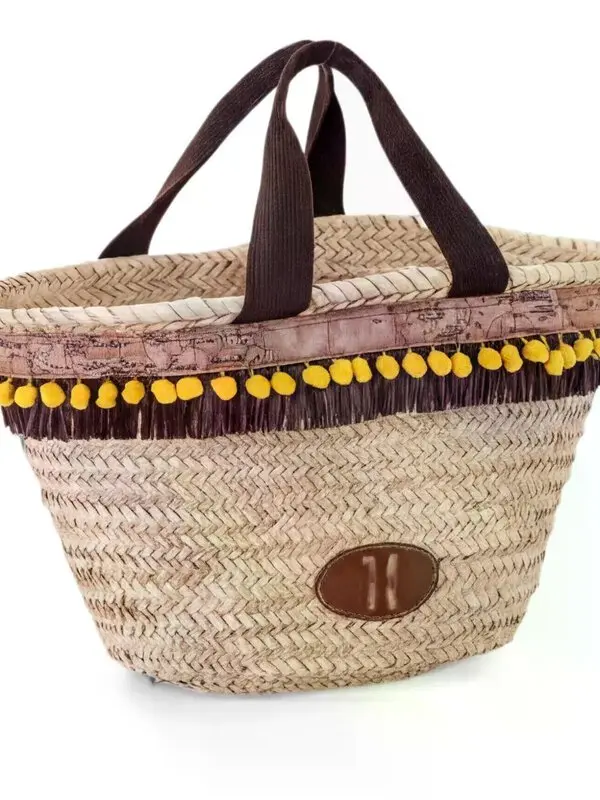ALVIERO MARTINI 1° CLASSE Palm Leaf Map Print Shoulder Bag