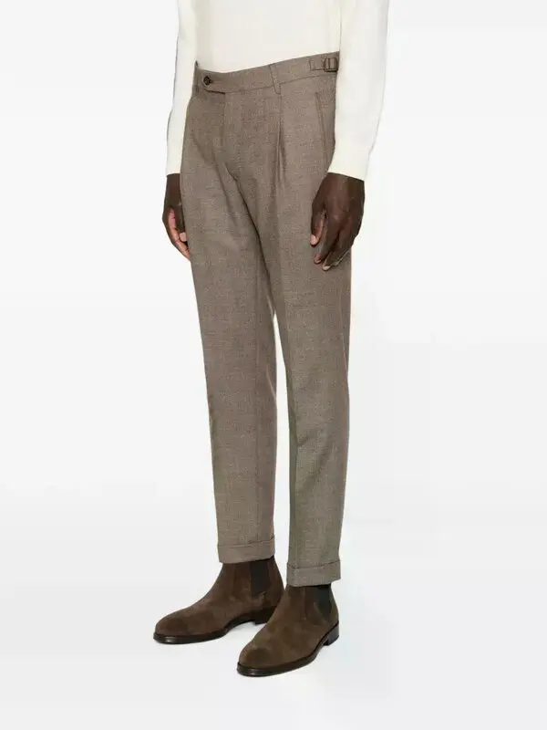 BERWICH Pleated Wool Trousers