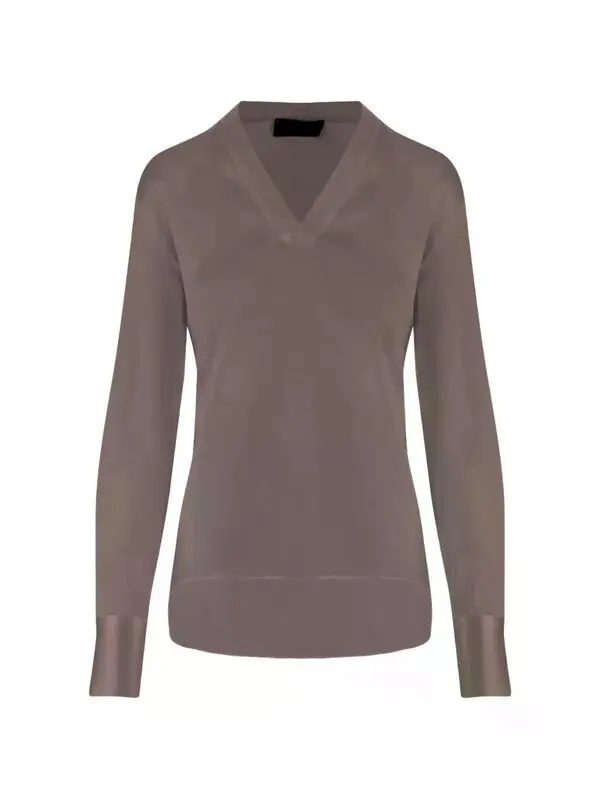 F.IT V-neck Long-sleeve Top