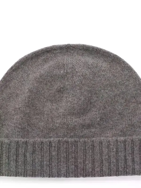 Malo Ribbed-knit Beanie Hat - Grey