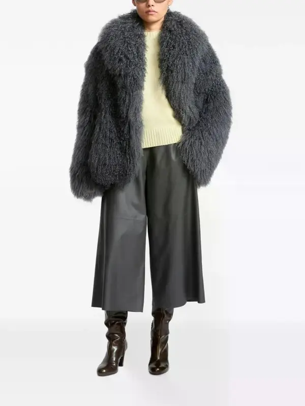 YVES SALOMON Shearling Shawl-lapel Jacket