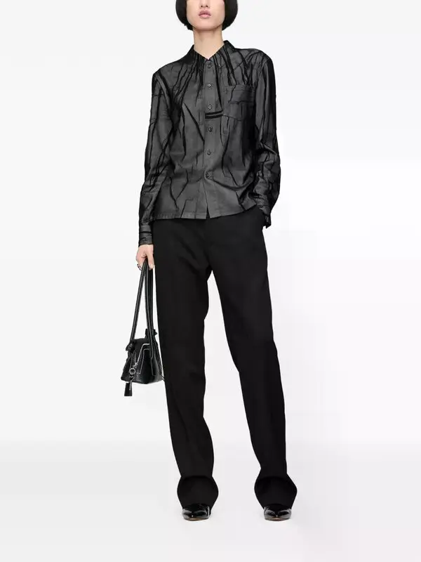 MAISON MARGIELA Creased Double-layer Shirt