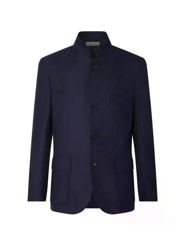 Corneliani Virgin Wool-twill Blazer - Blue