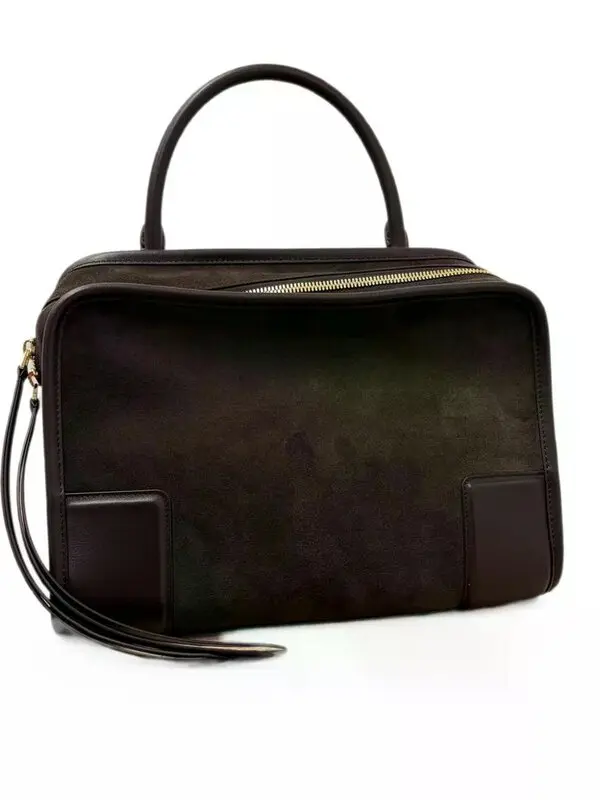 Loewe Medium Amazona Suede Tote Bag - Brown